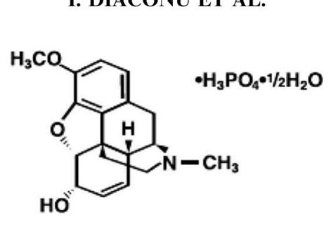 Structural Formula Of Codeine Phosphate Hemyhidrate