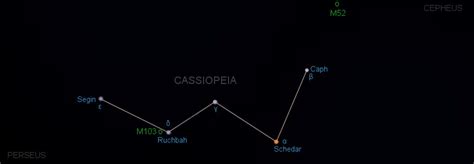 Constellation Cassiopeia The Mother Of Andromeda Cas Star Map Cassiopeia Constellation