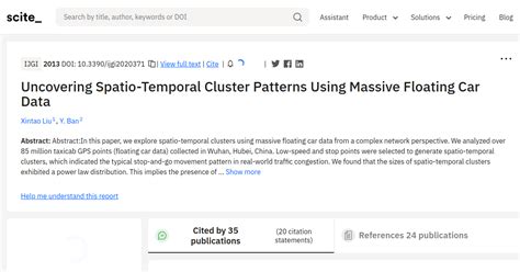Uncovering Spatio Temporal Cluster Patterns Using Massive Floating Car