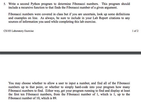 Solved 5 Write A Second Python Program To Determine