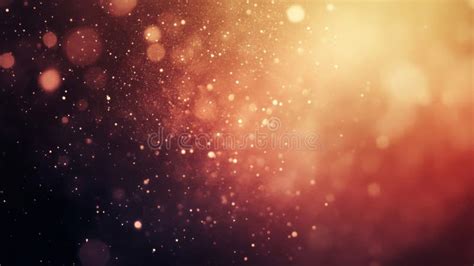 Abstract Background With Glowing Particles And Bokeh Lights Stock Illustration Illustration Of