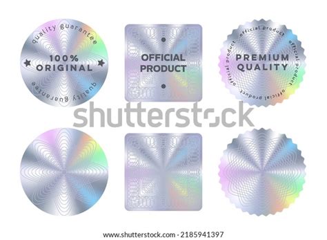 홀로그램 스티커나 홀로그램 텍스처가 있는 레이블 스톡 벡터로열티 프리 2185941397 Shutterstock