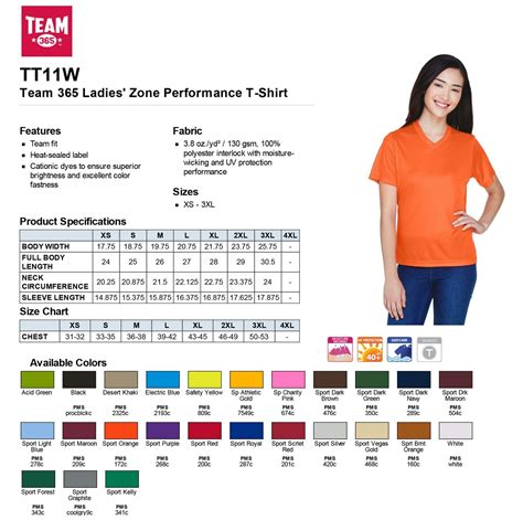 Team 365 Womens Dri Fit Performance Gym Workout Uv Protection T Shirt M