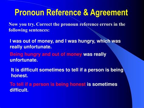 ppt pronoun reference and agreement powerpoint presentation free