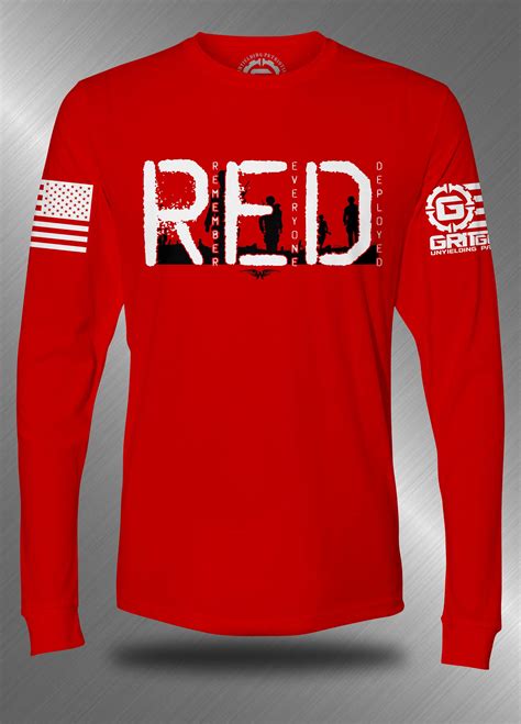 Ryan Weaver Red Soldier Ls T Shirt Gritgear™ Apparel Gritgear Apparel