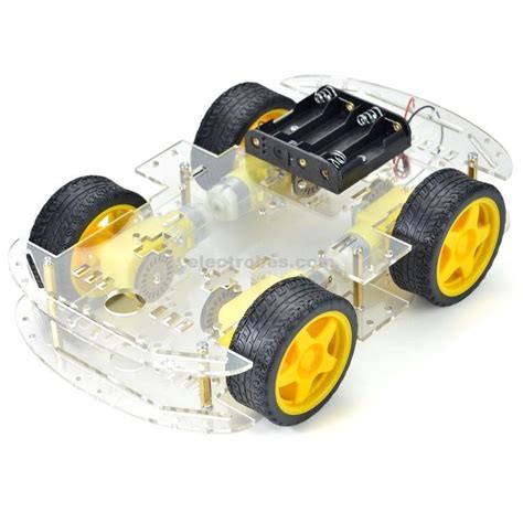 arduino 4wd smart robot car chassis dc motor set in pakistan