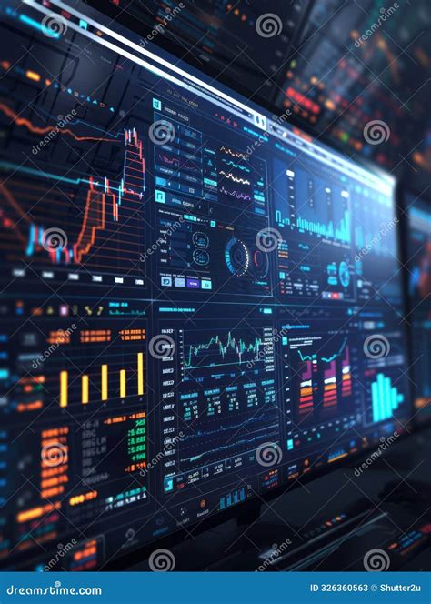 Dynamic Trading Screen Perfect For A High Tech Financial Analytics