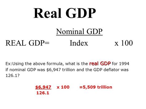 How To Calculate Inflation Rate Given Nominal Gdp And Gdp Deflator Haiper