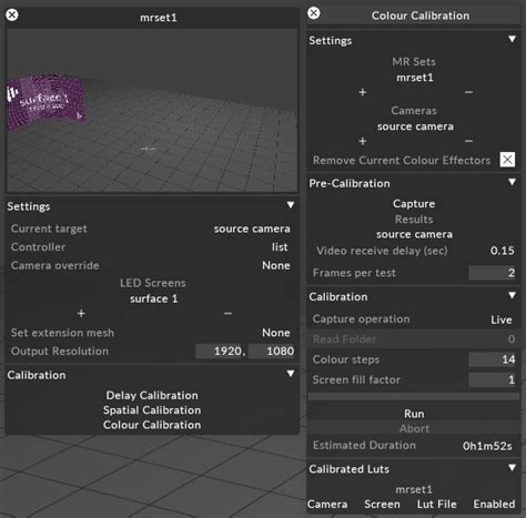 Colour Calibration Disguise Colour Calibration Disguise