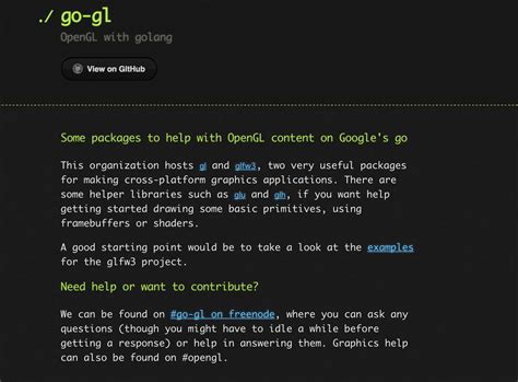 golangのopengl事情 webglも含むよ go qiita