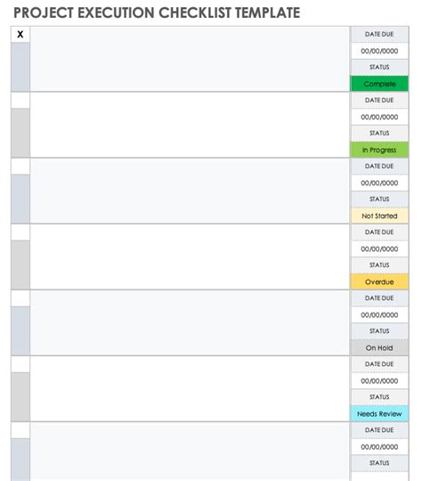 Free Project Execution Plan Templates Smartsheet