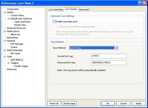 Lyrics In Oggvorbis And Mp3 Files