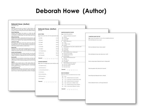 Deborah Howe Author Made By Teachers