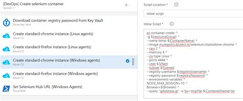 Docker Azure Cli Task Doesnt Work On Windows Build Agents Stack Overflow