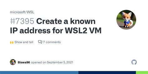 Create A Known IP Address For WSL2 VM Microsoft WSL Discussion 7395 GitHub