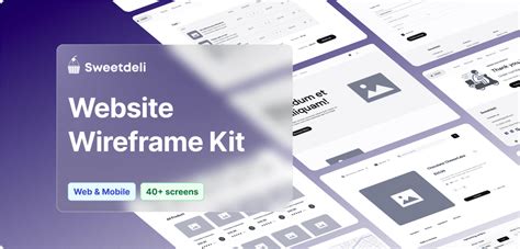 website wireframe kit