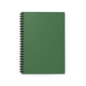Solid Forest Green Spiral Notebook Ruled Line Etsy
