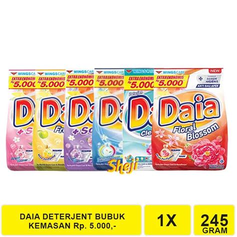 Daia Bubuk Sabun Cuci Baju 250 G Daia Deterjen Bubuk 252 Gram Daia