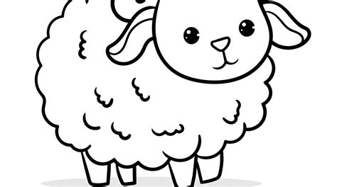 صورة خروف للتلوين للاطفال جميلة للطباعة