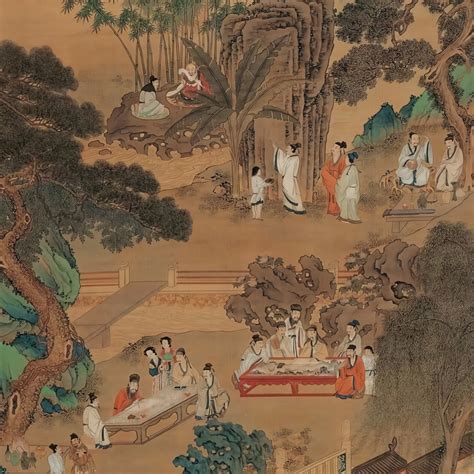 历代名家笔下的文人雅集：依山傍水 诗意畅快图凤凰网
