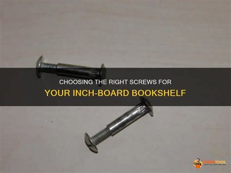 Choosing The Right Screws For Your Inch Board Bookshelf Shuntool