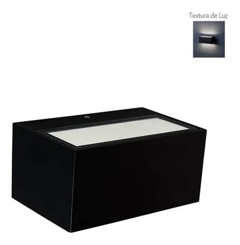 Lampara Muro Led Exterior Tecnolite HLED N Negro W Luz Blanca Neutra