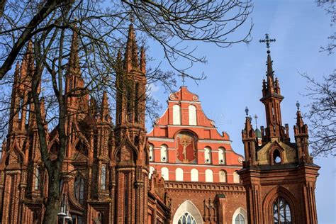 Chiesa Della St Anne A Vilnius Fotografia Stock Immagine Di Cristiano