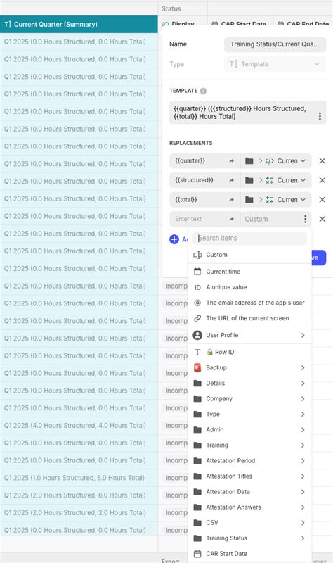 Selectable Columns Within Glide Folder Structure Ask For Help Glide Community