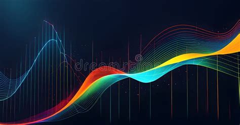 Dynamic Graph With Fluctuating Data Points In Vibrant Colors Stock Illustration Illustration