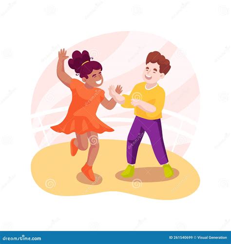 Dancing Class Isolated Cartoon Vector Illustration Stock Vector