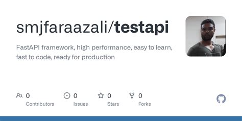 Github Smjfaraazalitestapi Fastapi Framework High Performance