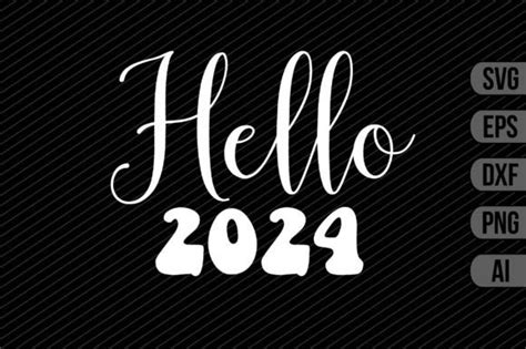 Hello 2024 Graphic By Mottakinkha1995 · Creative Fabrica