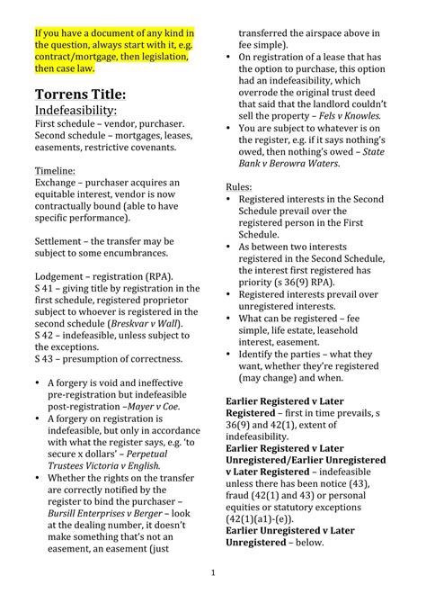 Real Property Full Semester Notes 70317 Real Property Uts Thinkswap