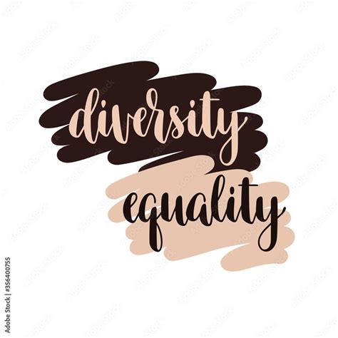 Diversity And Equality Typography Slogan In Support Of Human Rights