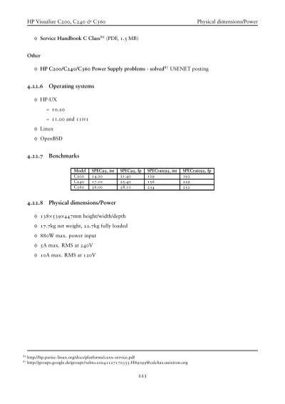 hp visualize c200 c240