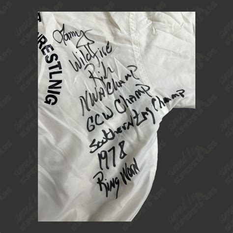 Tommy Rich Signed Ring Worn Jacket From Georgia Championship Wrestling