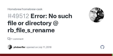 Error No Such File Or Directory Rbfilesrename · Issue 49512