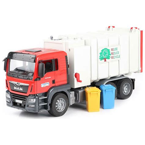 Bruder Man Tgs Side Loader Garbage Truck Μοντελισμος Per774717