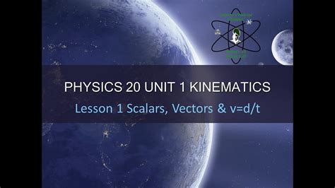 Physics Kinematics Lesson Scalars And Vectors YouTube