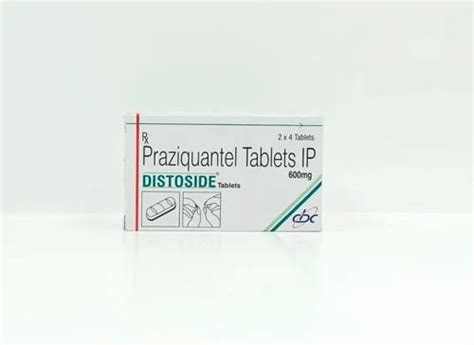 Praziquantel 600 MG Distoside 600mg Tabs, 1*4 Tablets at ₹ 400/box in ...