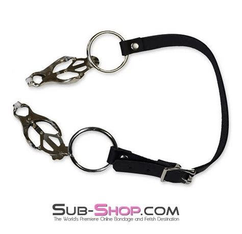 Adjustable Thigh Strap Pussy Clamps Set Bdsm Bondage Gear Sub Shop