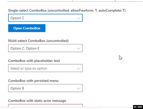 Combobox Checked State Applied When Checked Or When Hovered · Issue 4992 · Microsoftfluentui