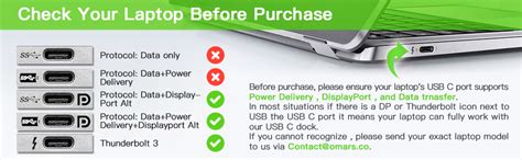 USB C Hub Triple Display Docking Station Dual Monitor Adapter Laptop Hub USB C To HDMI K VGA