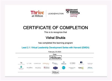 Gratitude 🙏🏻 Harvard Business Publishing Corporate Learning X Hilton