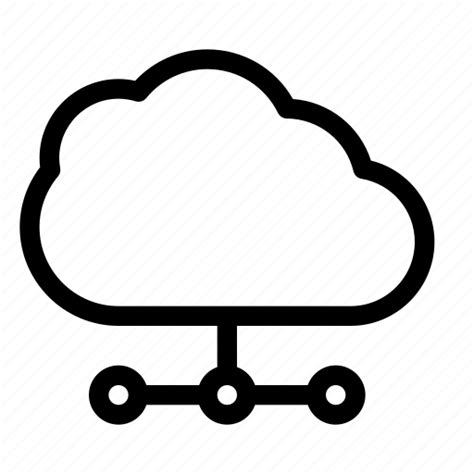 cloud computing database technology storage icon download on