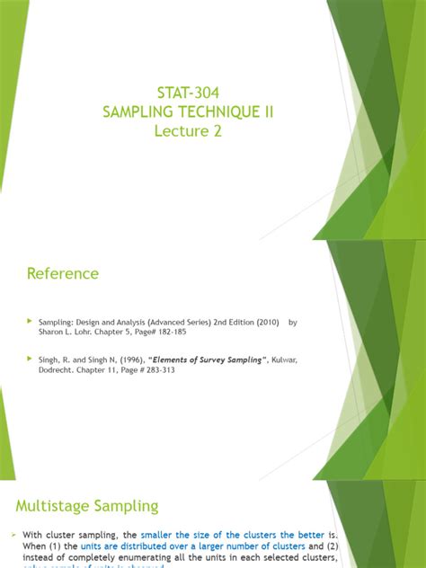 Stat 304 Lecture 2 Pdf Sampling Statistics Statistics