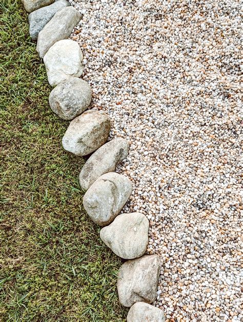 Diy Cottage Garden Pathway Pea Gravel Path With Natural Stone Edging