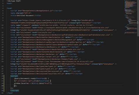 Convert Table Row Into Clickable Link Using Javascript Wappler