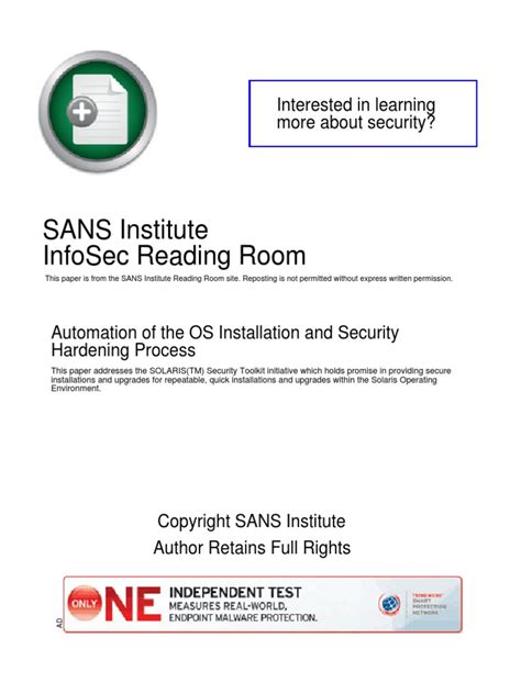 Pdf Automation Os Installation Security Hardening Process 536