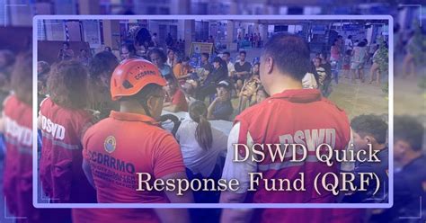 Dswd Quick Response Fund Qrf Program Assistanceph